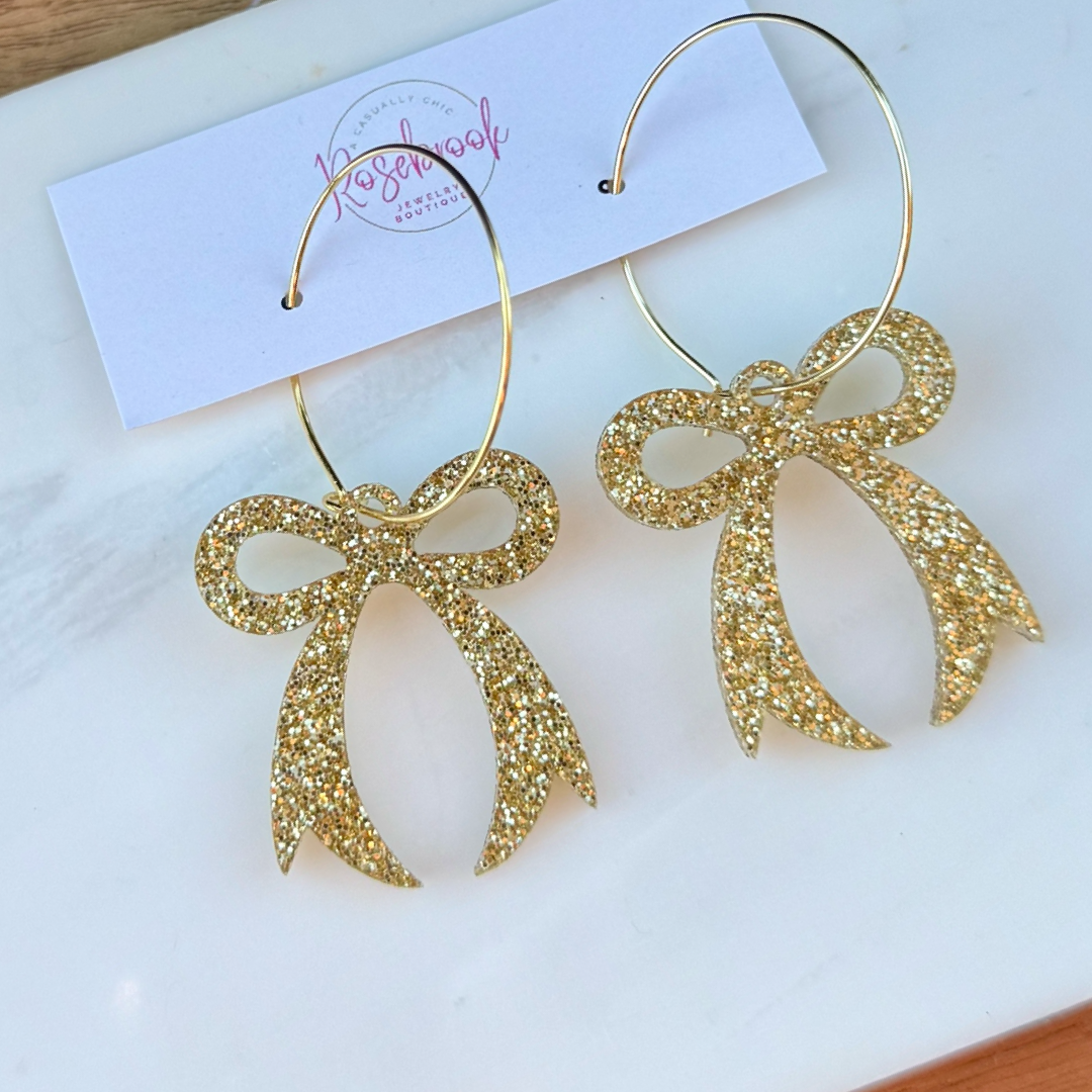 Adora-bow Hoops – Shoprosebrook